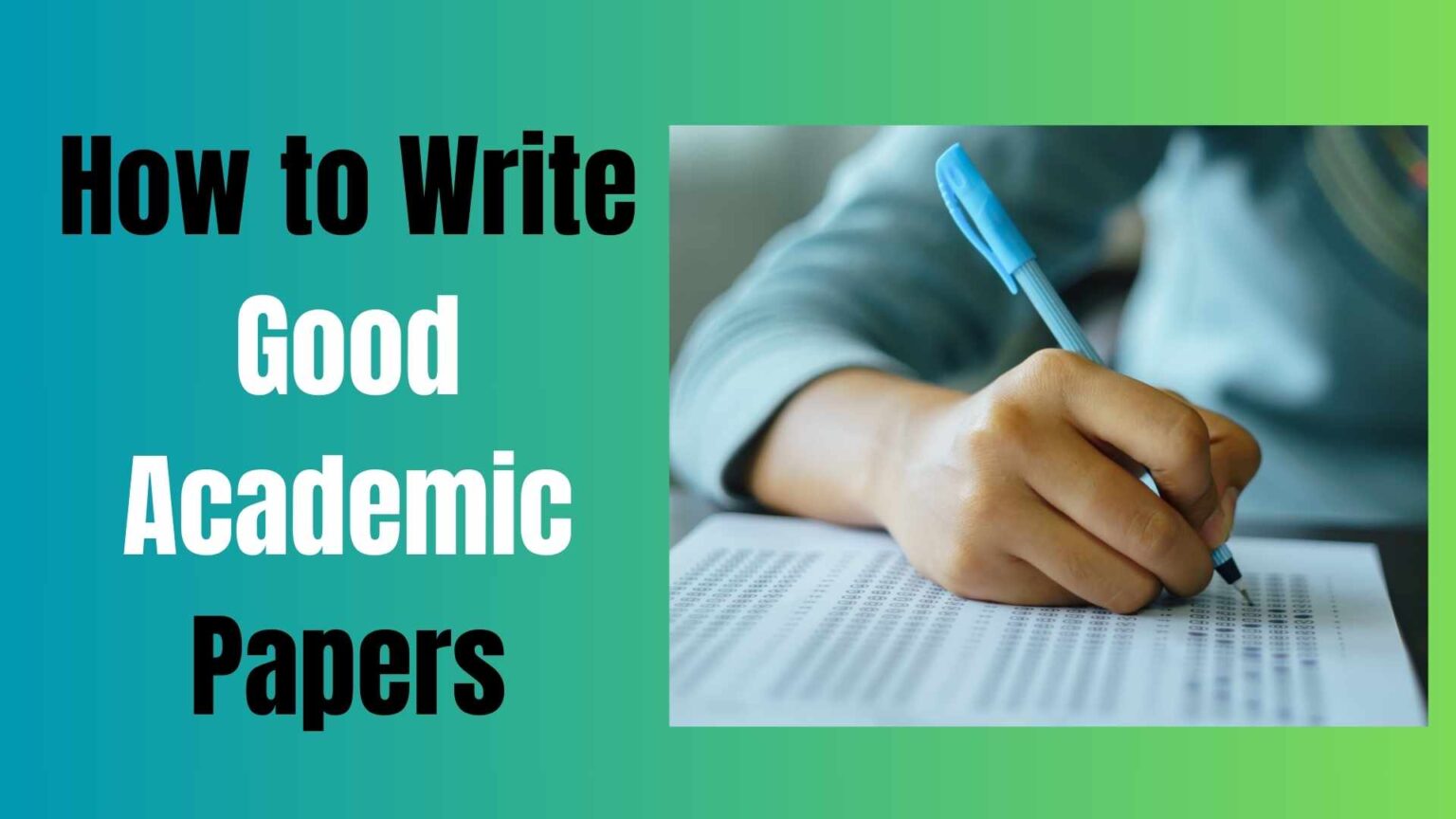How to Write Good Academic Papers - ezine articles
