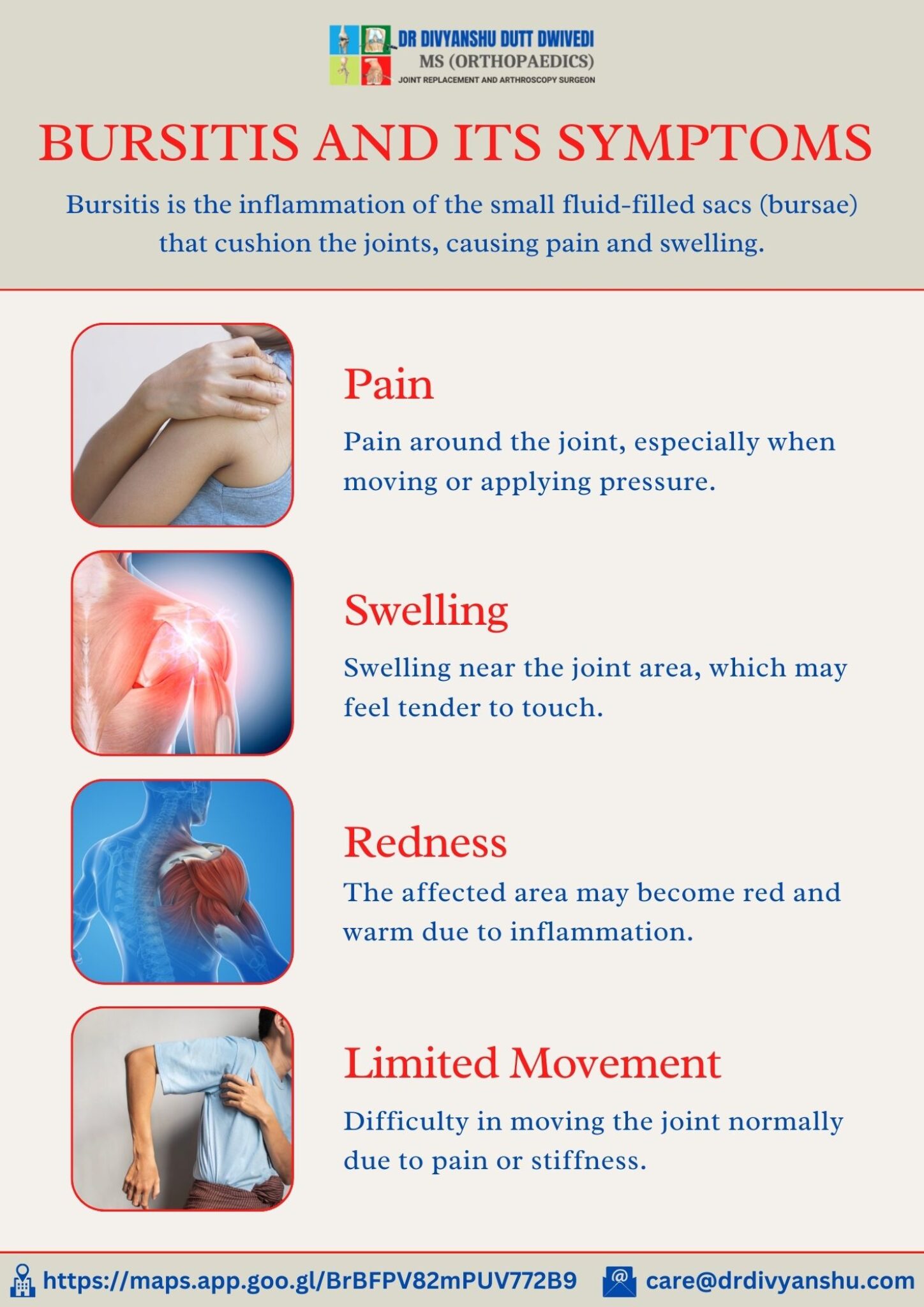 Bursitis and Its Symptoms: Dr Divyanshu - ezine articles