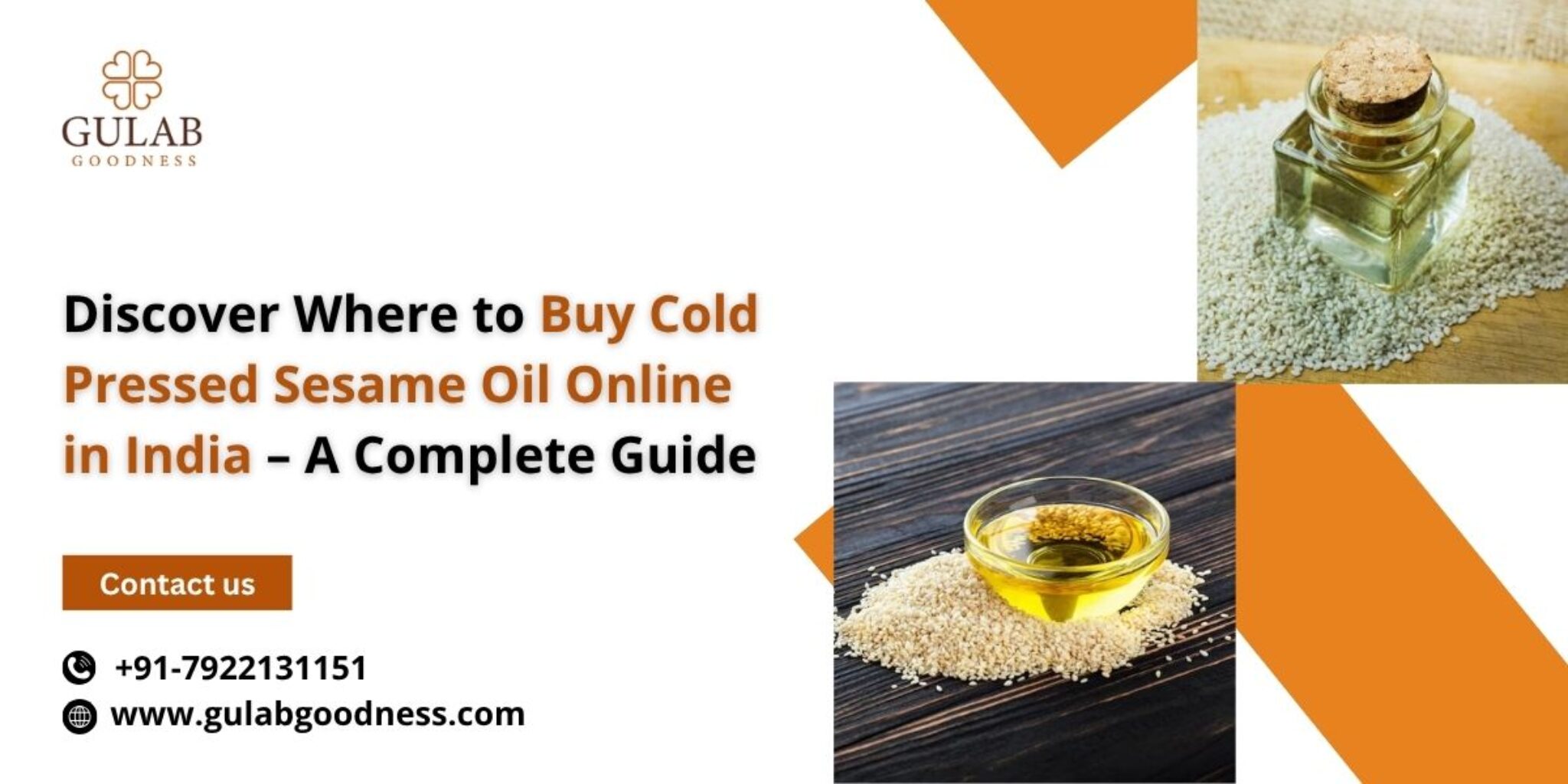 Discover Where to Buy Cold Pressed Sesame Oil Online in India – A ...