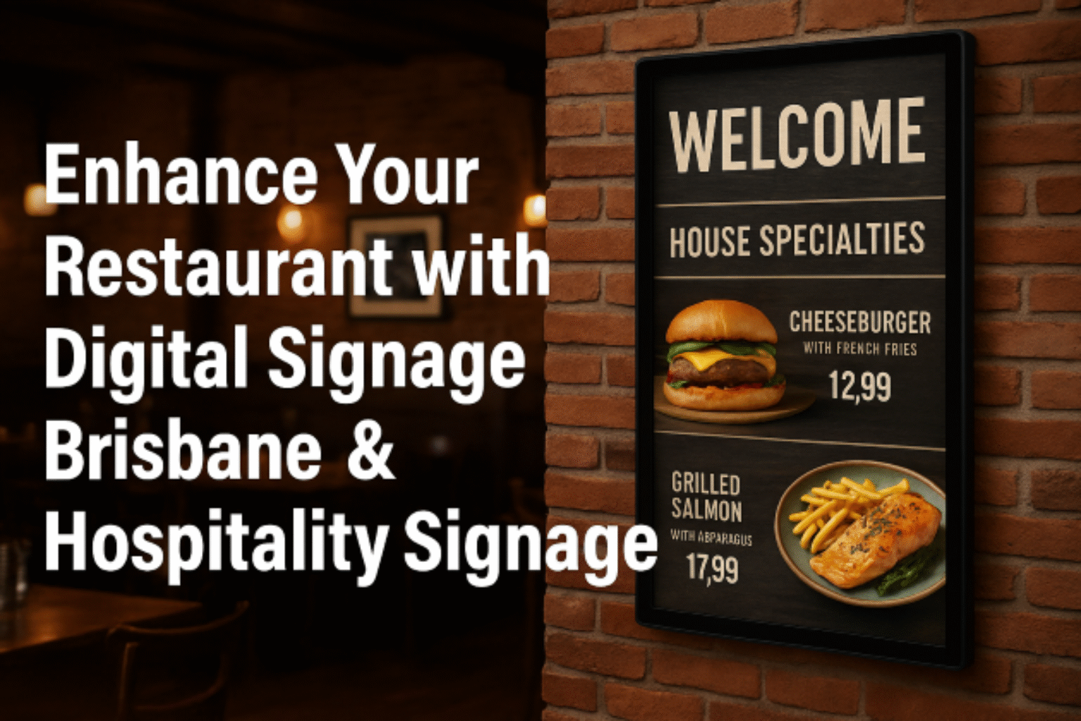 Enhance Your Restaurant with Digital Signage Brisbane & Hospitality ...
